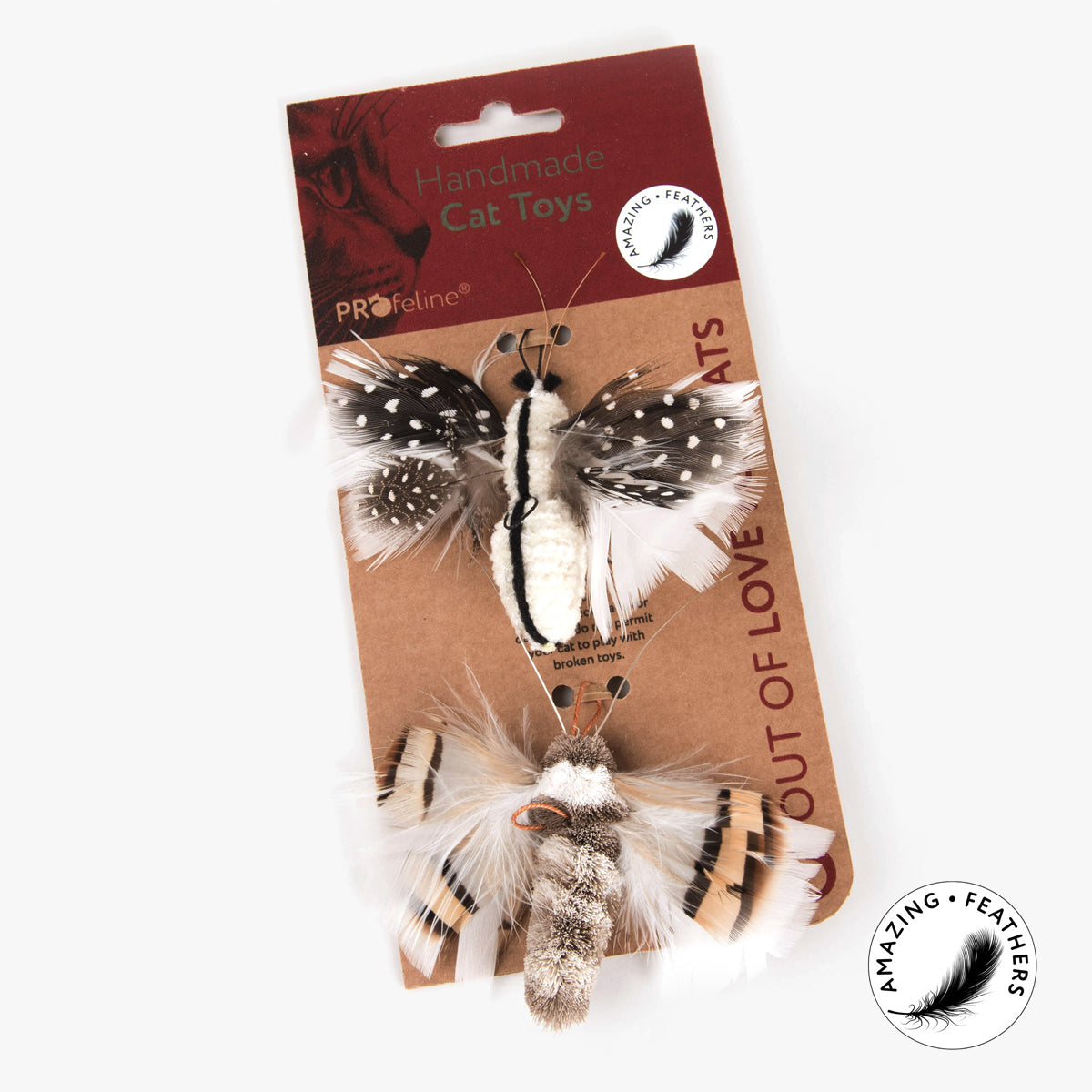 Double the Flutter Fun: Special Edition BUZZ Feather Cat Toys